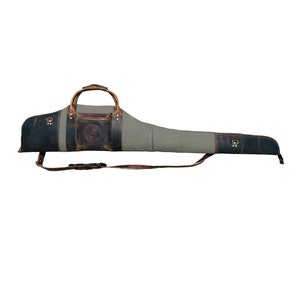 Canvas Leather Scoped Rifle Case. - Etsy