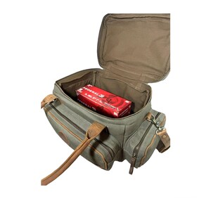 Waxed Canvas Leather Field / Range Bag. | Ships Out Same Day ! - Etsy