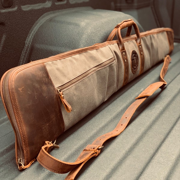 Waxed Canvas Shotgun Case - Etsy