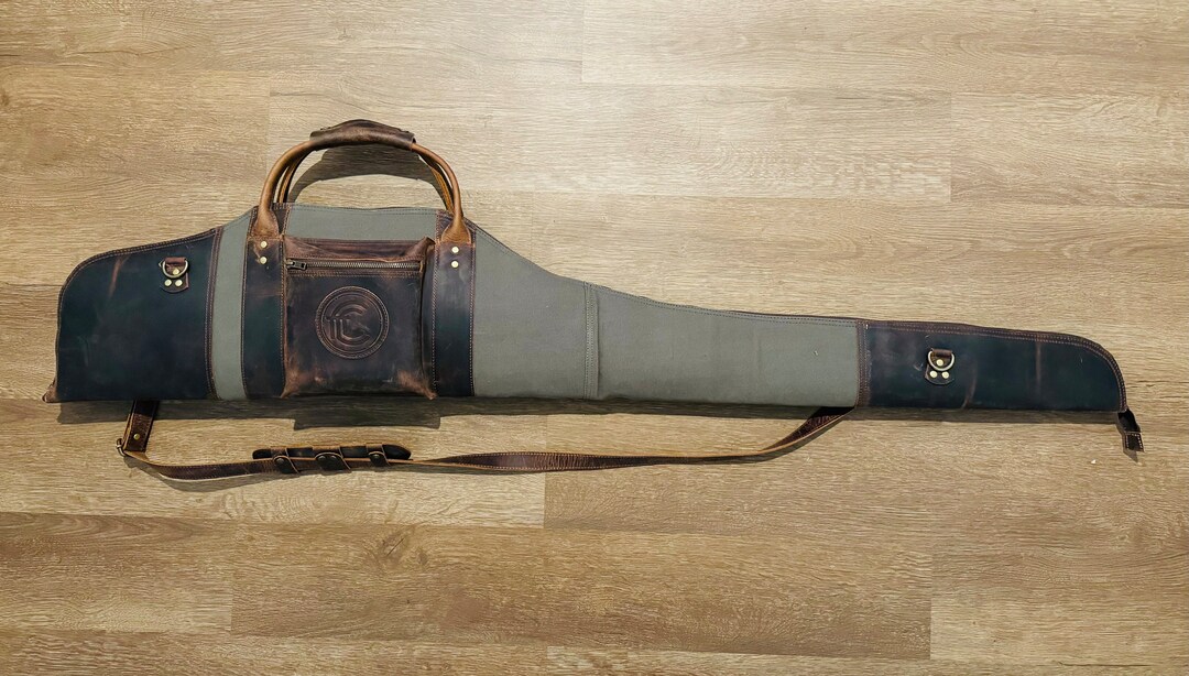 Canvas Leather Scoped Rifle Case. - Etsy