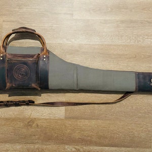 Canvas Leather Scoped Rifle Case. - Etsy