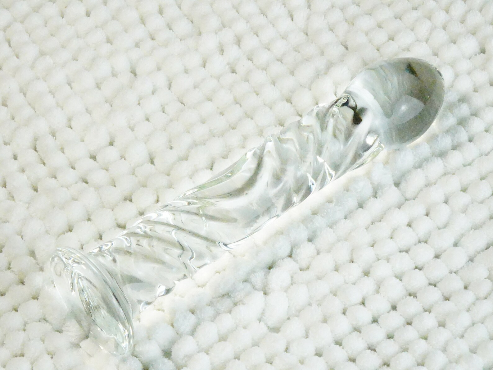 Sale 6 25 Inch Clear Glass Dildo With Ribbed Shaft Etsy