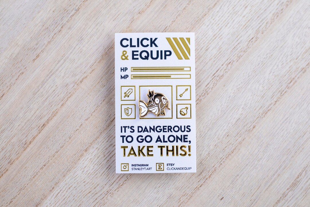 Shiny Magikarp - Mini Enamel Pin - Etsy