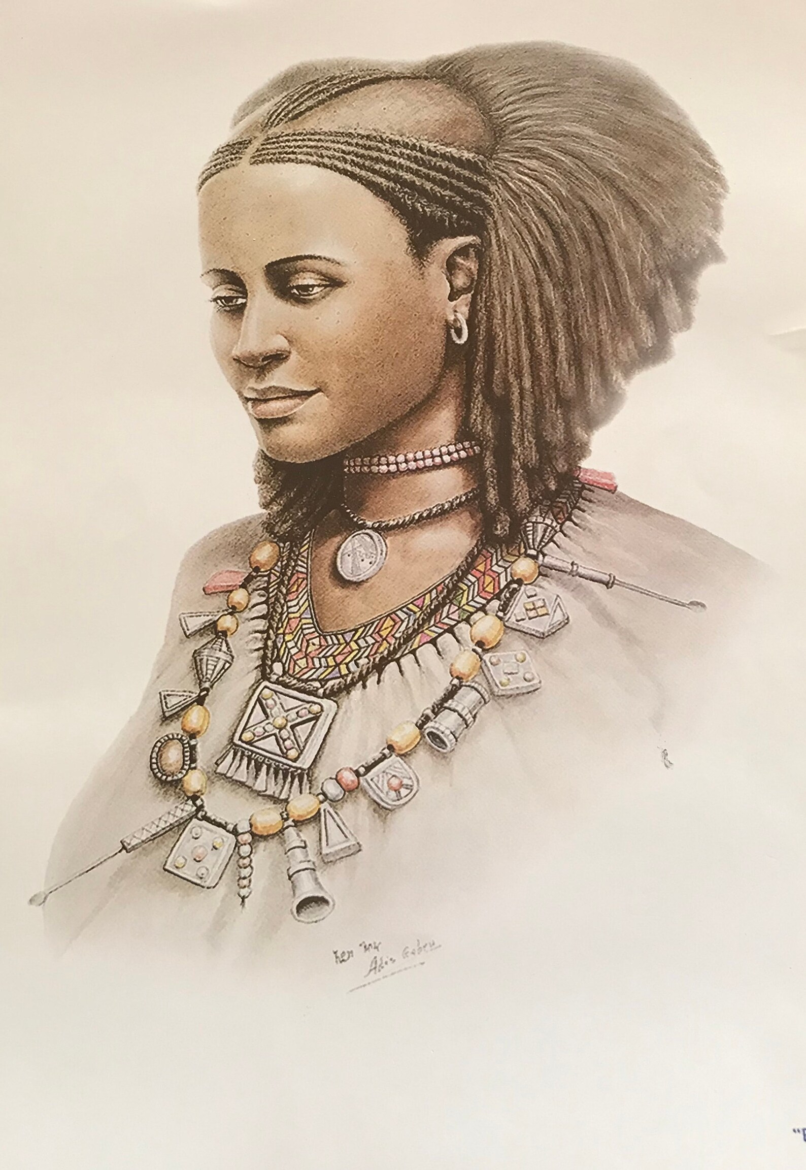 Ethiopian Art Print Adis Gebru Bride Etsy