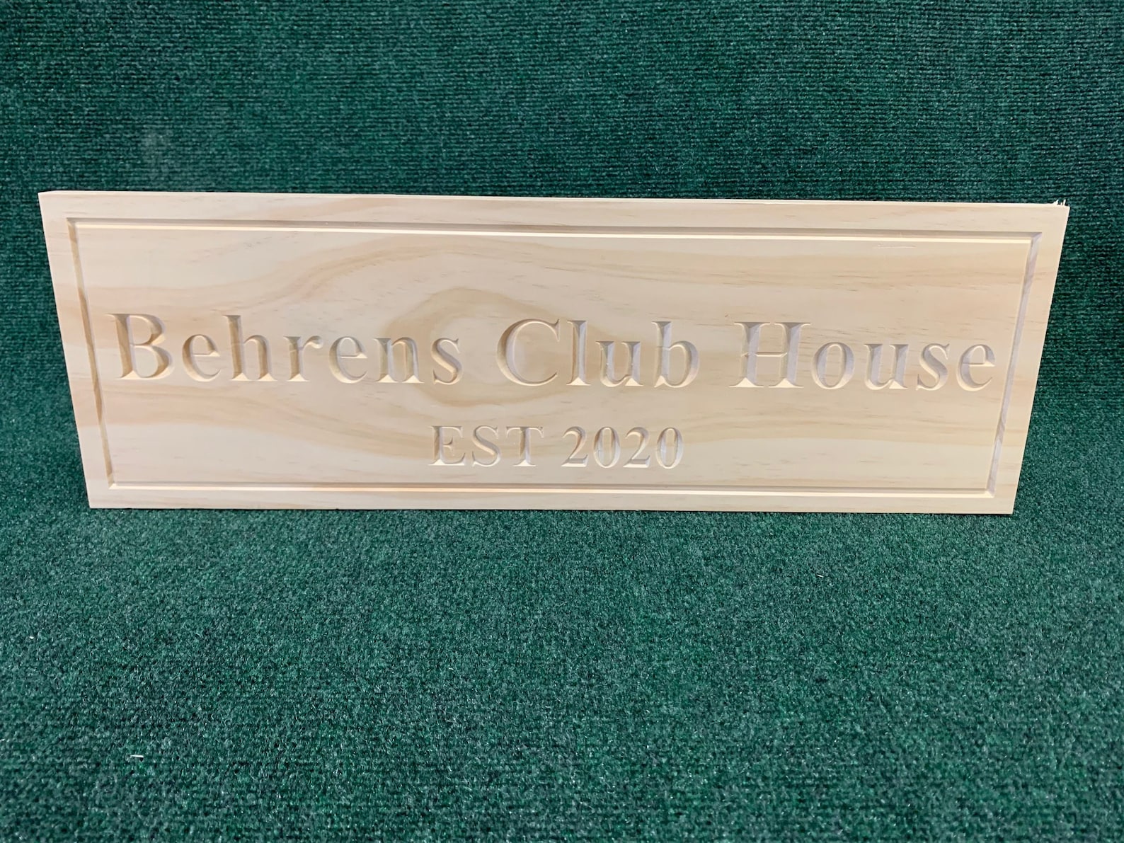 Custom Engraved Wood Sign - V-groove - Carved Wood Sign - Custom ...