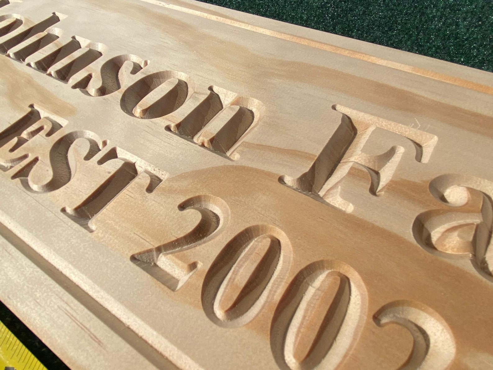 Custom Engraved Wood Sign - V-groove - Carved Wood Sign - Custom ...