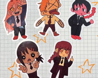 Chainsaw Man CSM Stickers - Etsy