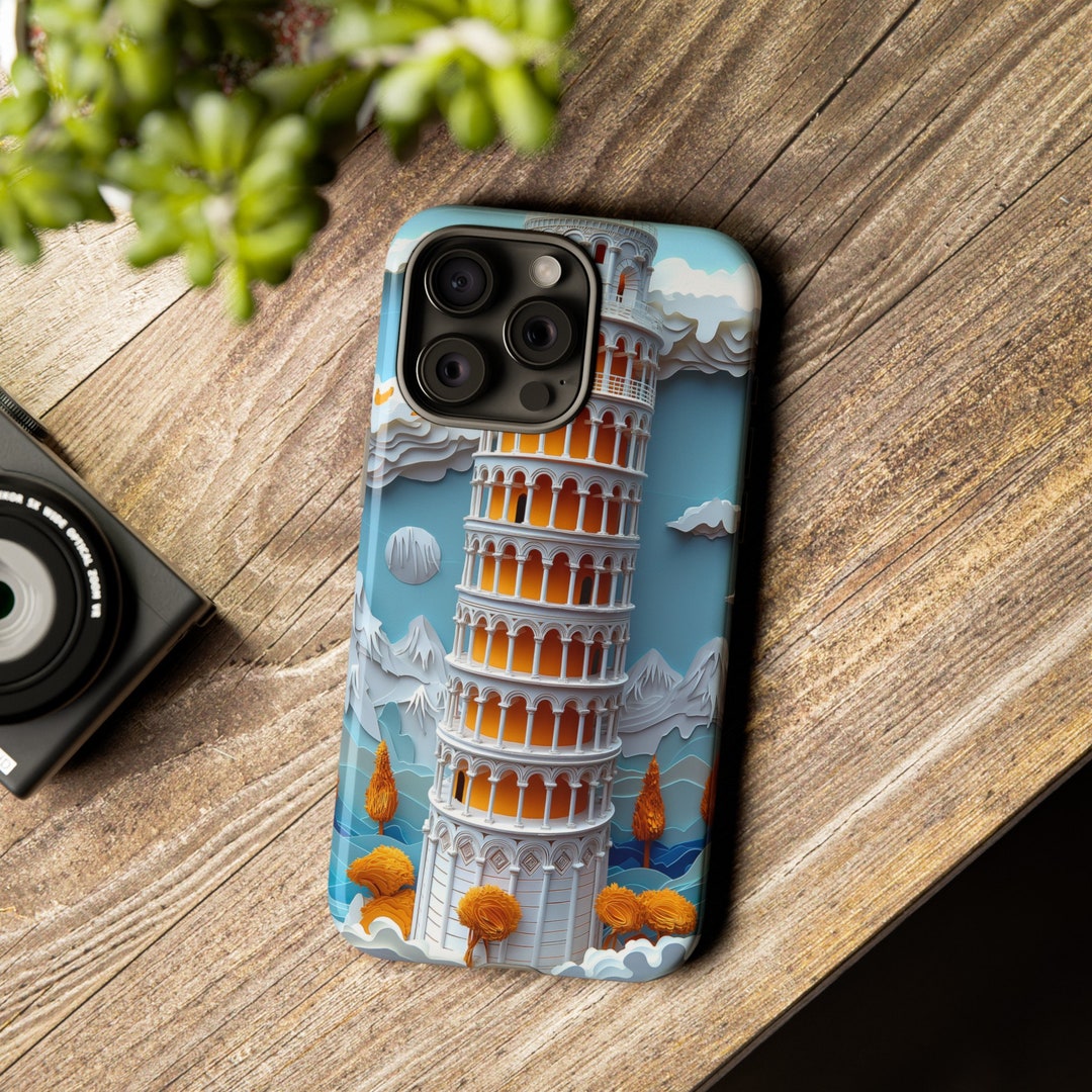 Leaning Tower of Pisa Papercut Style Phone Case for Iphone, Samsung ...