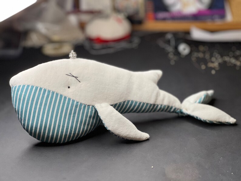 Pdf With Tutorial Pattern for Soft Plush Whale Digital Sewing Pattern ...
