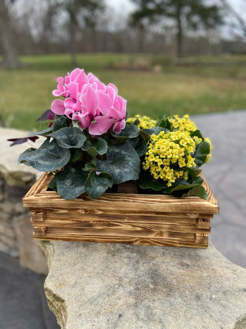 Amish Wooden Flower Box | Etsy