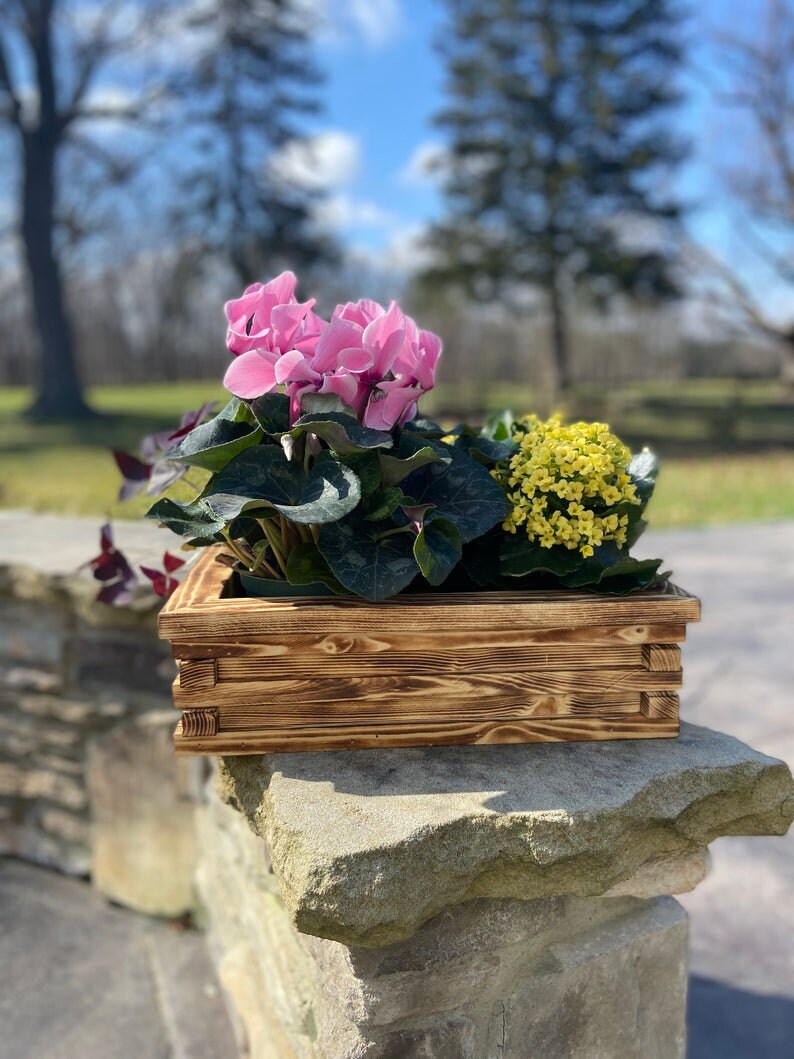 Amish Wooden Flower Box | Etsy