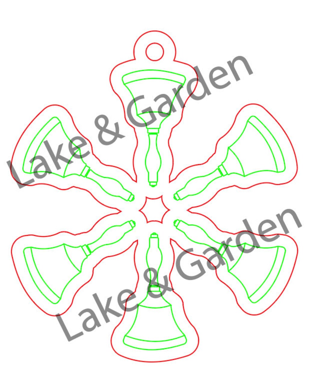 Digital SVG - Handbell Flakes - Etsy