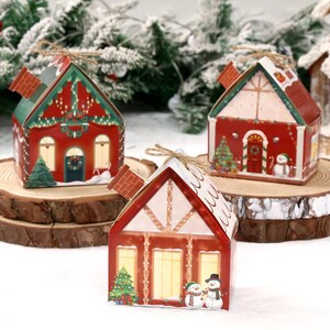 28pcs Christmas House Gift Boxes, Packaging for Xmas, Paper Boxes ...