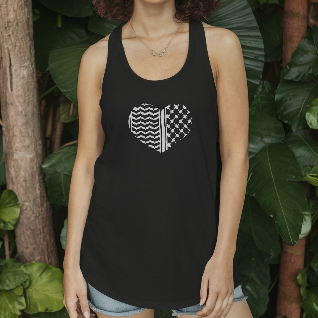Keffiyeh Heart, Free Palestine, Peace Shirt, Gaza Gift, Gaza Shirt ...
