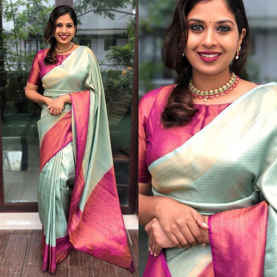 Beautiful Saree for Women Party Weeding Sari Silk Banarasi - Etsy