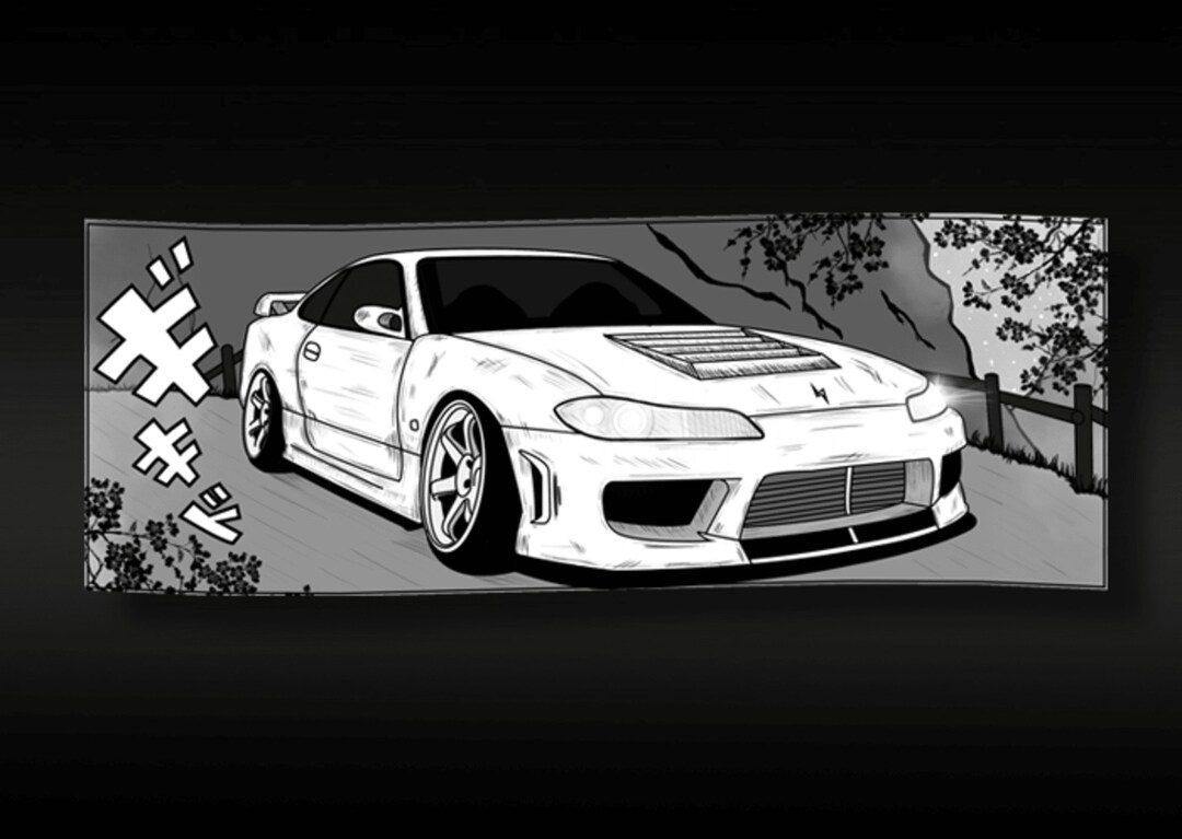 S15 Silvia Sticker Car Slap Stickers Manga Car 240sx - Etsy