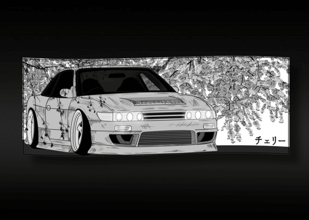 S13 Silvia Sticker Nissan 240sx S13 Silvia 240sx Manga - Etsy