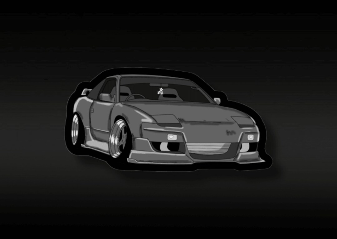 180SX Sticker, 240sx Sticker, S13, Jdm Import Car, 240sx, Drift Car ...