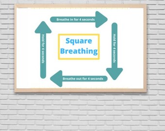 Square/box Breathing Worksheet - Etsy