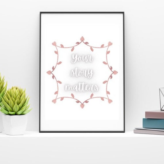 Your Story Matters Printable Wall Art Counselor Decor | Etsy