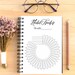 Monthly Circle Habit Tracker Printable for Journal Planner - Etsy