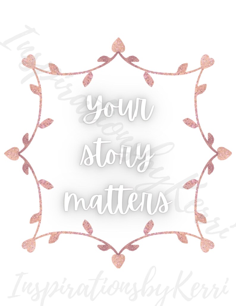Your Story Matters Printable Wall Art Counselor Decor Therapist Gift ...