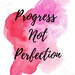 Progress Not Perfection Printable Wall Art Therapist Social Worker ...