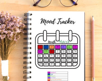 Fireworks Monthly Mood Tracker Bullet Journal-printable Pages - Etsy