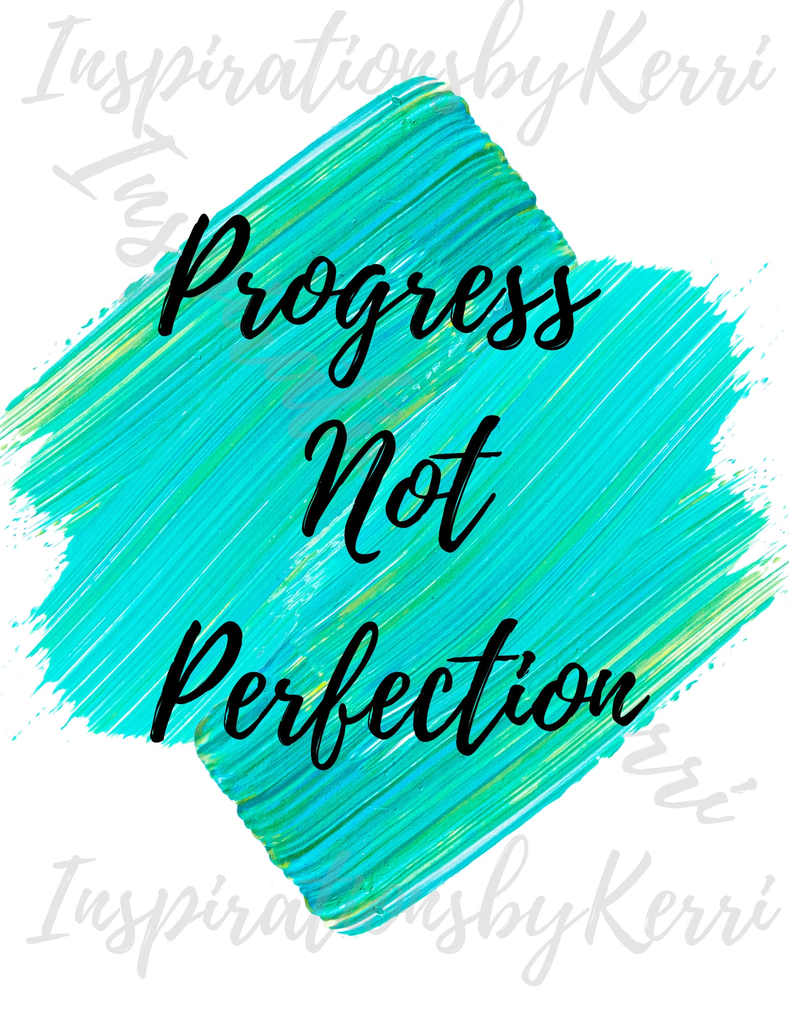 Progress Not Perfection Printable Wall Art Therapist Social Worker ...