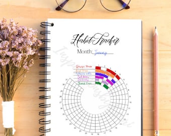 Monthly Mood Tracker Printable for Journal Planner - Etsy