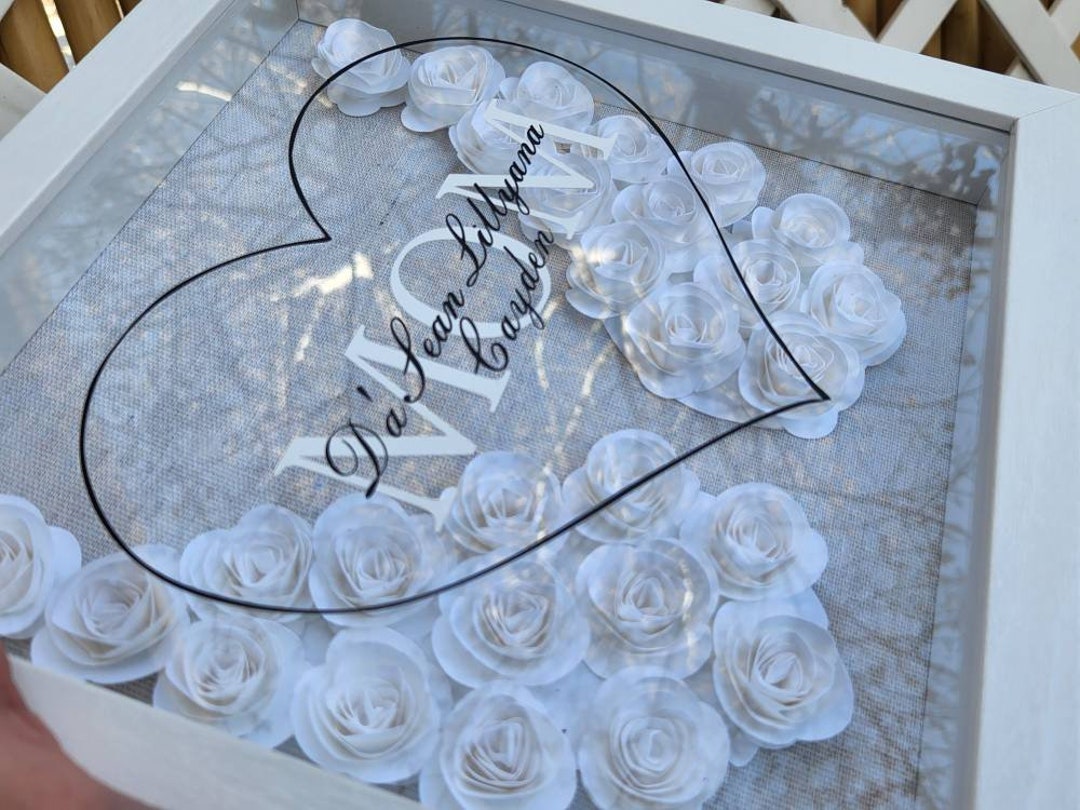 Angel Wing/rose Shadow Box With Lights - Etsy