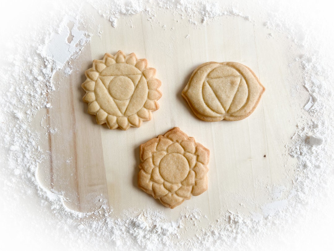 795 Chakras, Vishuddha, Ajna, Sahasrara Cookie Cutter and Stamp Multi ...