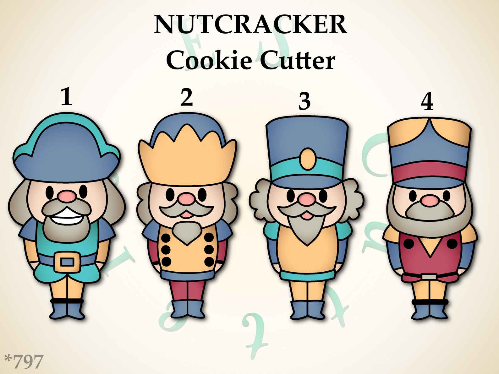 797 Nutcracker Set Cookie Cutter and Stamp Multi-size - Etsy