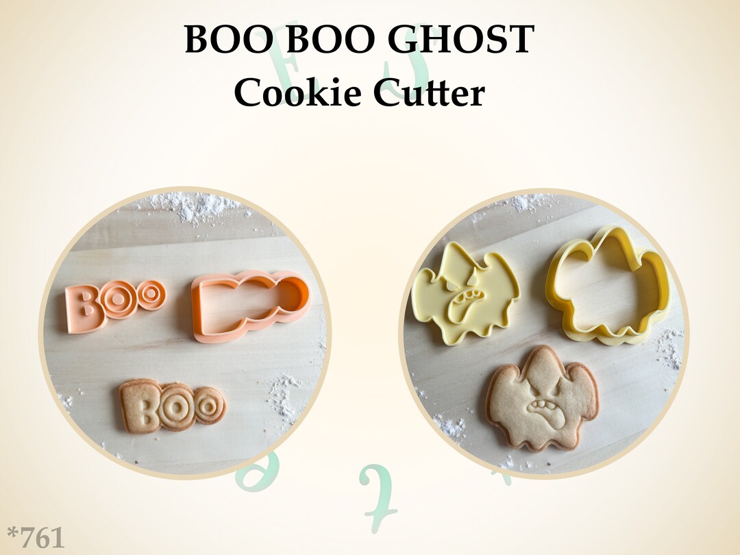 Ghost Saying Boo Boo *761 Cookie Cutter and Stamp Multi-size - Etsy