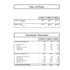 3-year Financial Business Plan Template - Etsy
