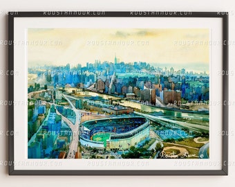 Statue of Liberty New York. Print From an Original Painting by Roustam ...