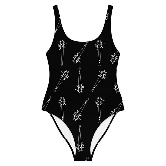 Spiked Bat One-piece Swimsuit Witch Bathing Suit - Etsy UK