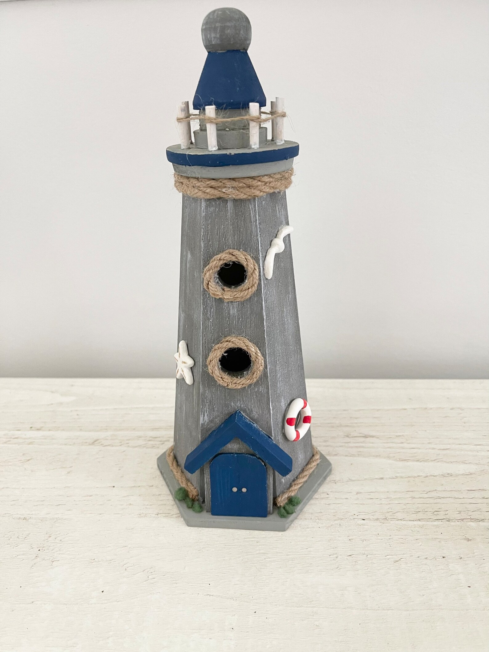 Coastal Lighthouse Decor, Wood Lighthouse Decor, White Lighthouse Decor ...