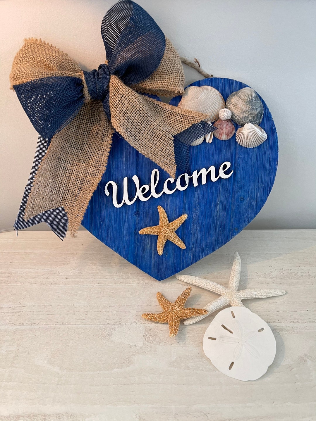 Beach Door Hanger, Beach Welcome Door Hanger, Beach Welcome Door Sign ...