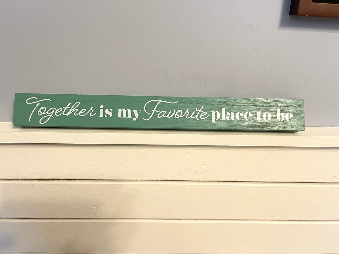 Farmhouse Wood Sign Horizontal, Inspirational Signs Horizontal, Home ...