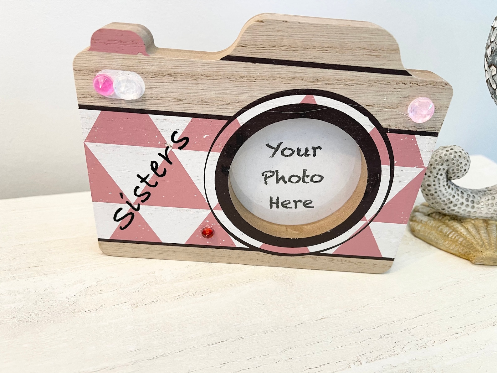 Camera Photo Frame, Camera Picture Frame, Wood Camera Photo Frame ...