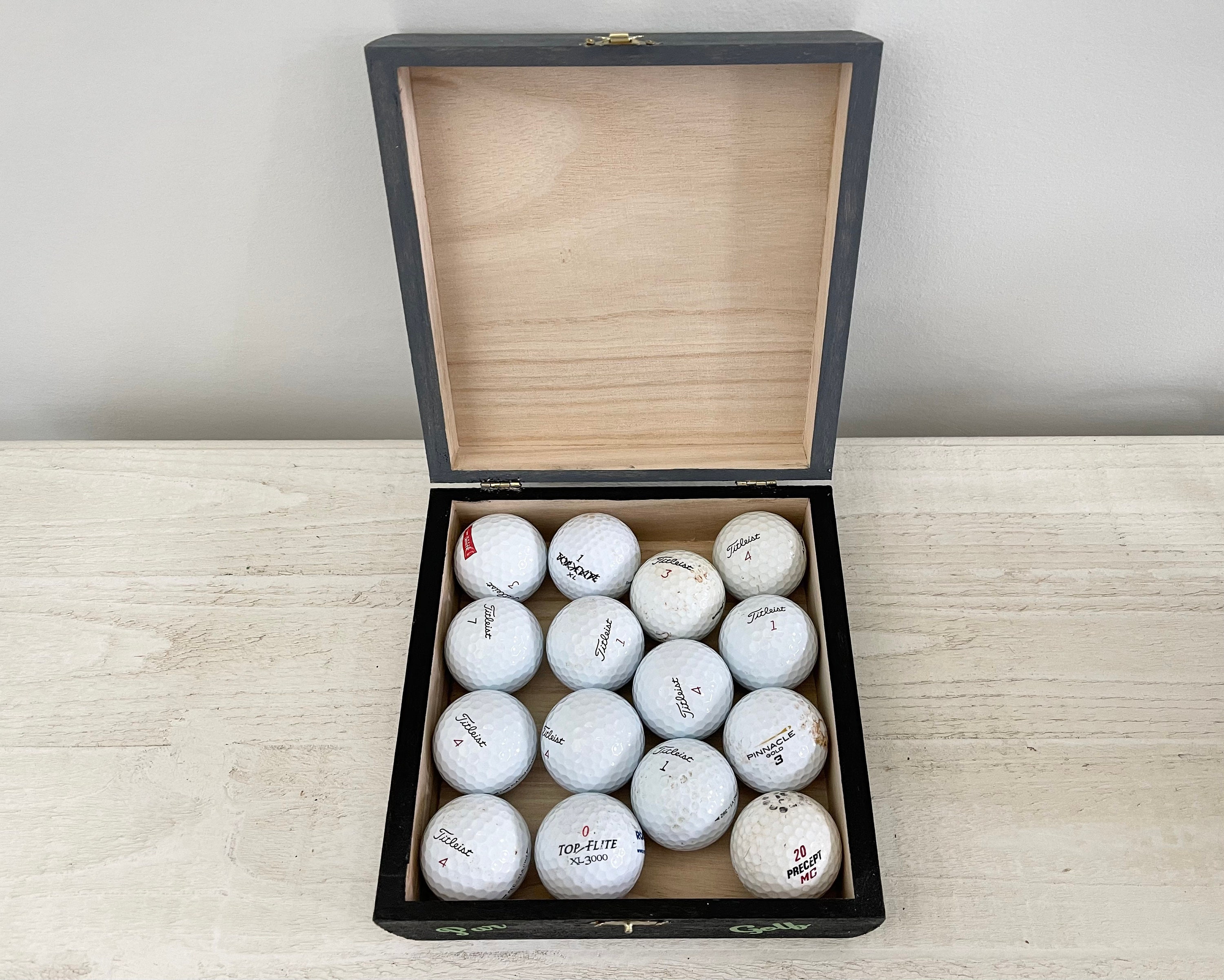 Wood Golf Box Wood Golf Cart Golf Box Golf Ball Box Golf - Etsy