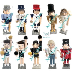 Custom 8” Nutcracker, Sports Theme (baseball, Football, Lacrosse ...