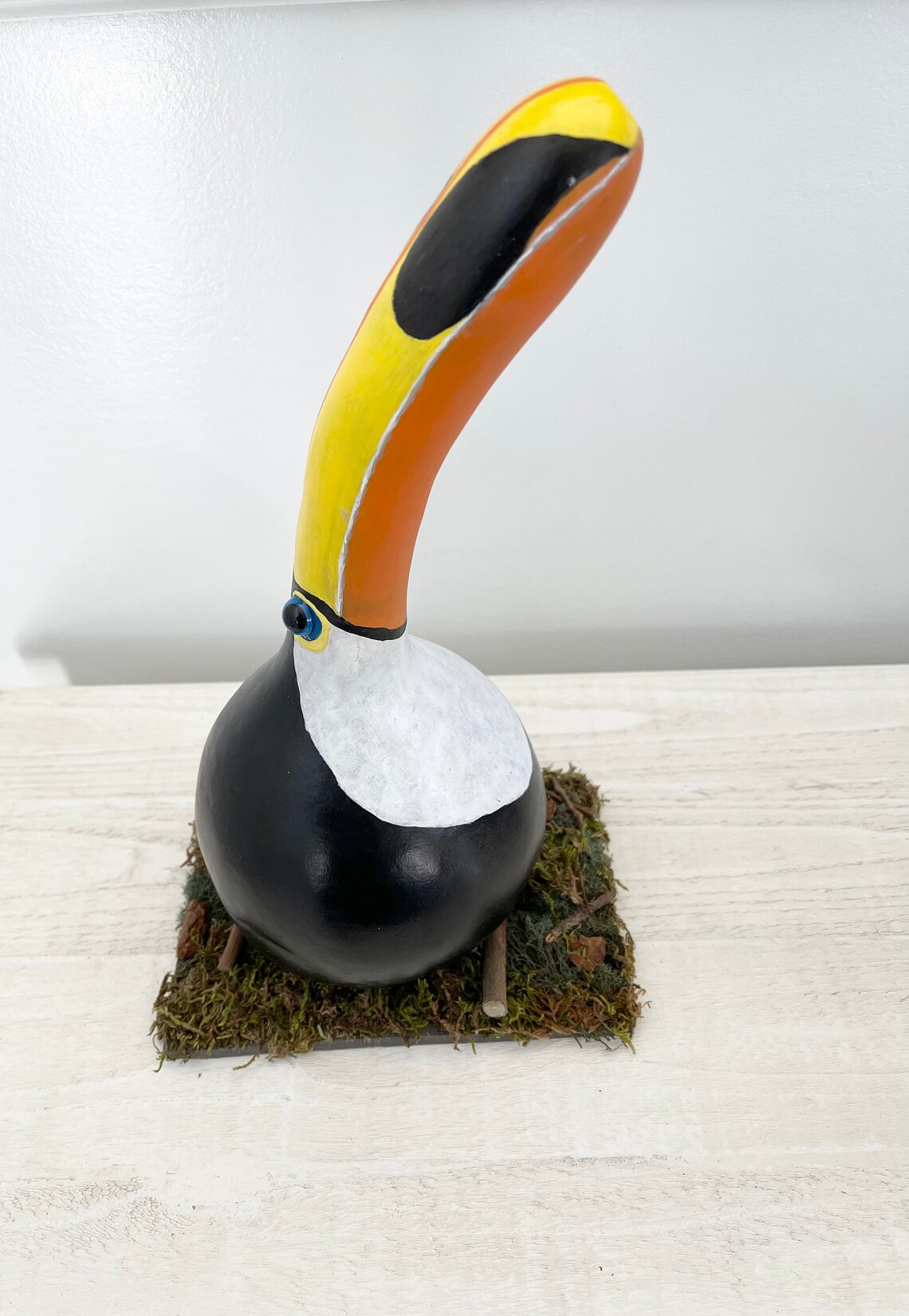 Toucan Gourd, Toucan Decor, Toucan Gift, Tropical Toucan Gift, Large ...