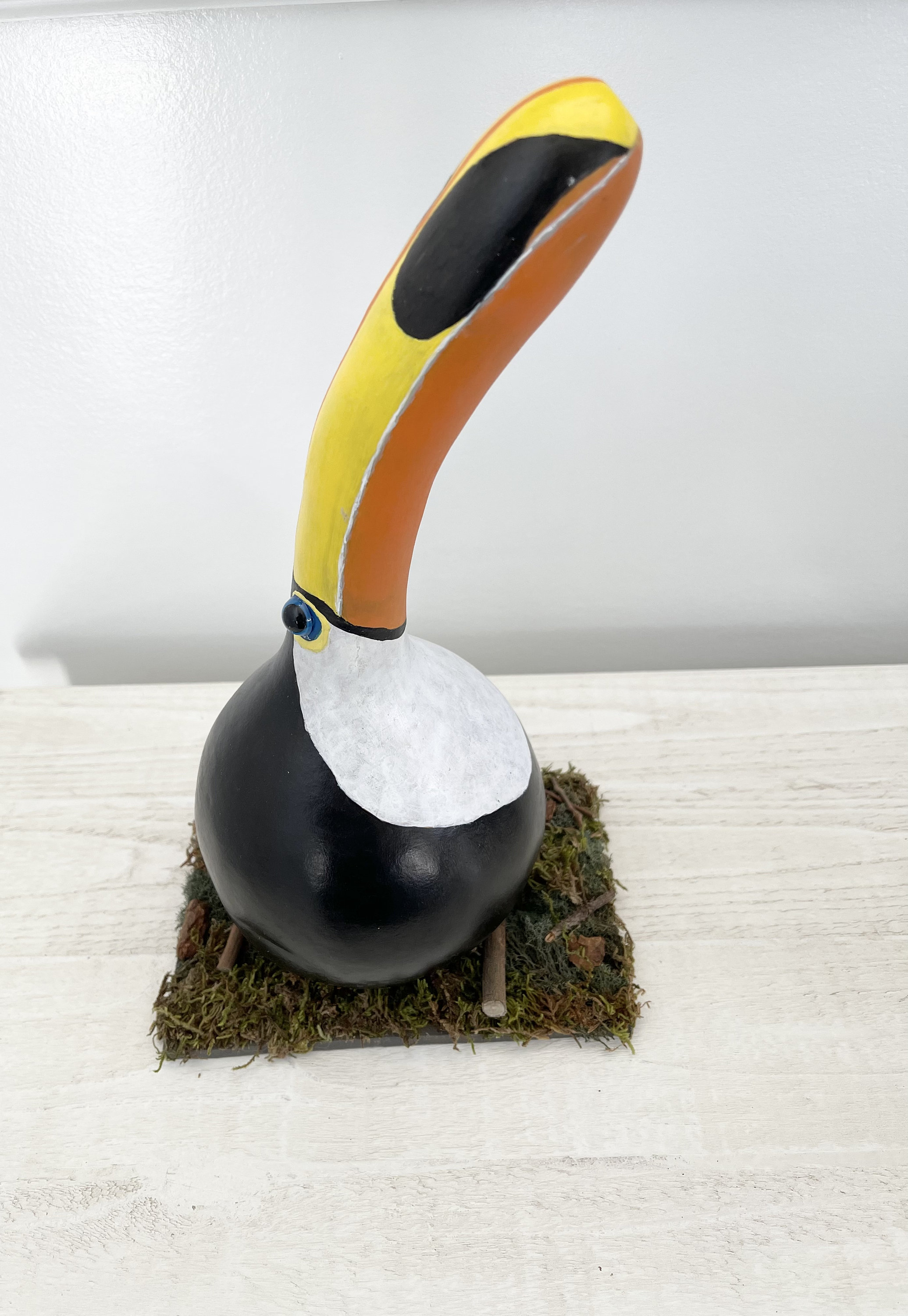 Toucan Gourd, Toucan Decor, Toucan Gift, Tropical Toucan Gift, Large ...