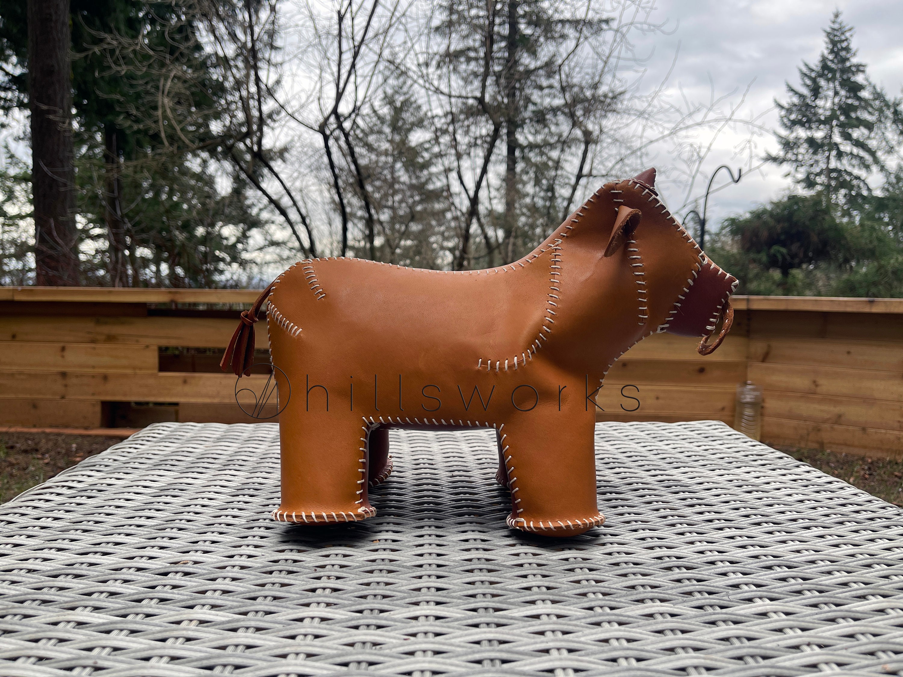 Handmade Leather Cow Pattern-pdf File-leather Craft PDF-PDF Template ...