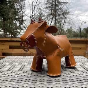 Handmade Leather Cow Pattern-pdf File-leather Craft PDF-PDF Template ...