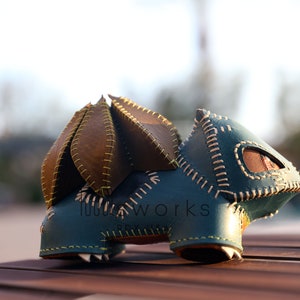 Handmade Leather Bulbasaur-pdf File-leather Craft PDF-PDF Template ...