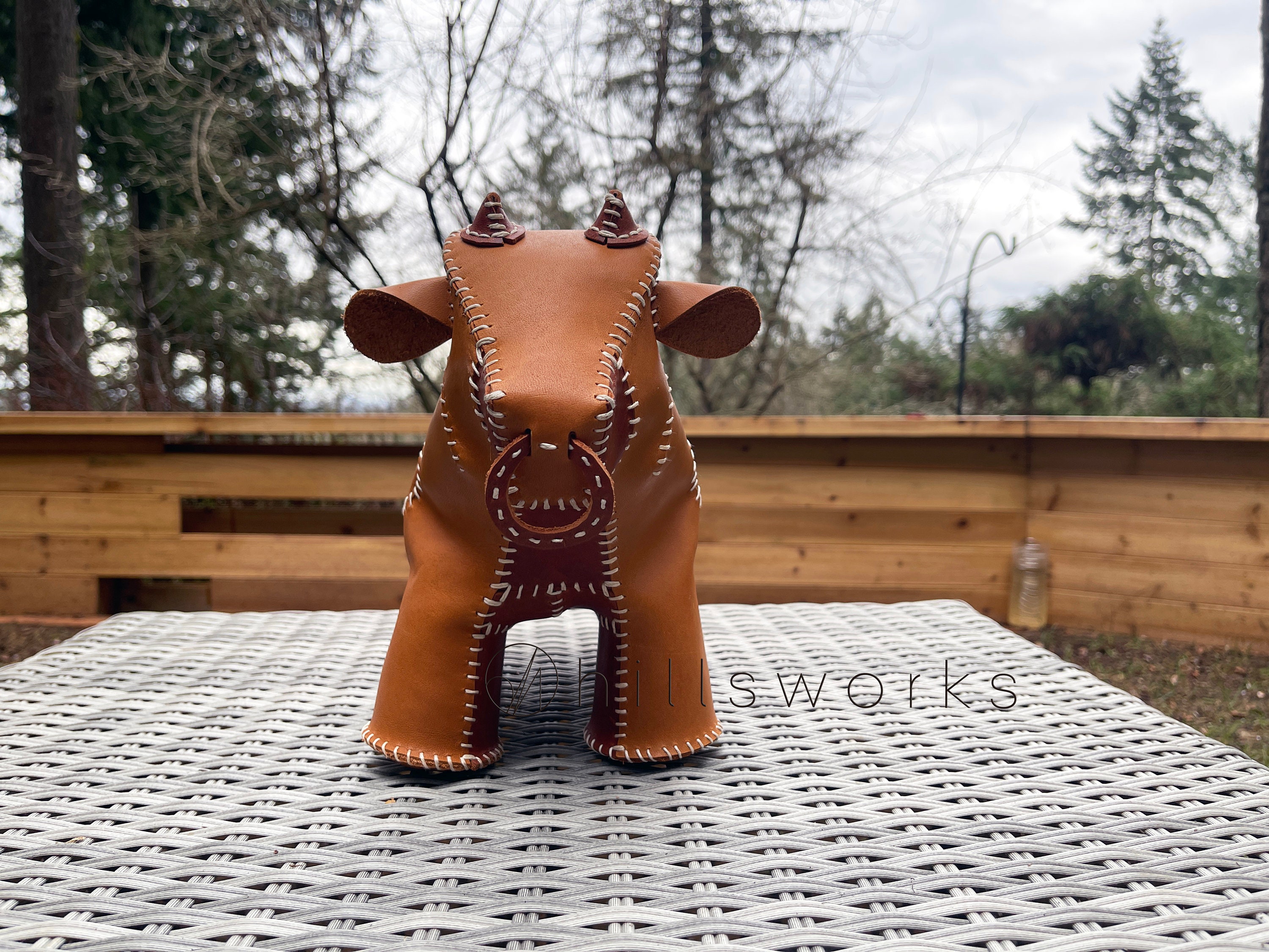 Handmade Leather Cow Pattern-pdf File-leather Craft PDF-PDF Template ...