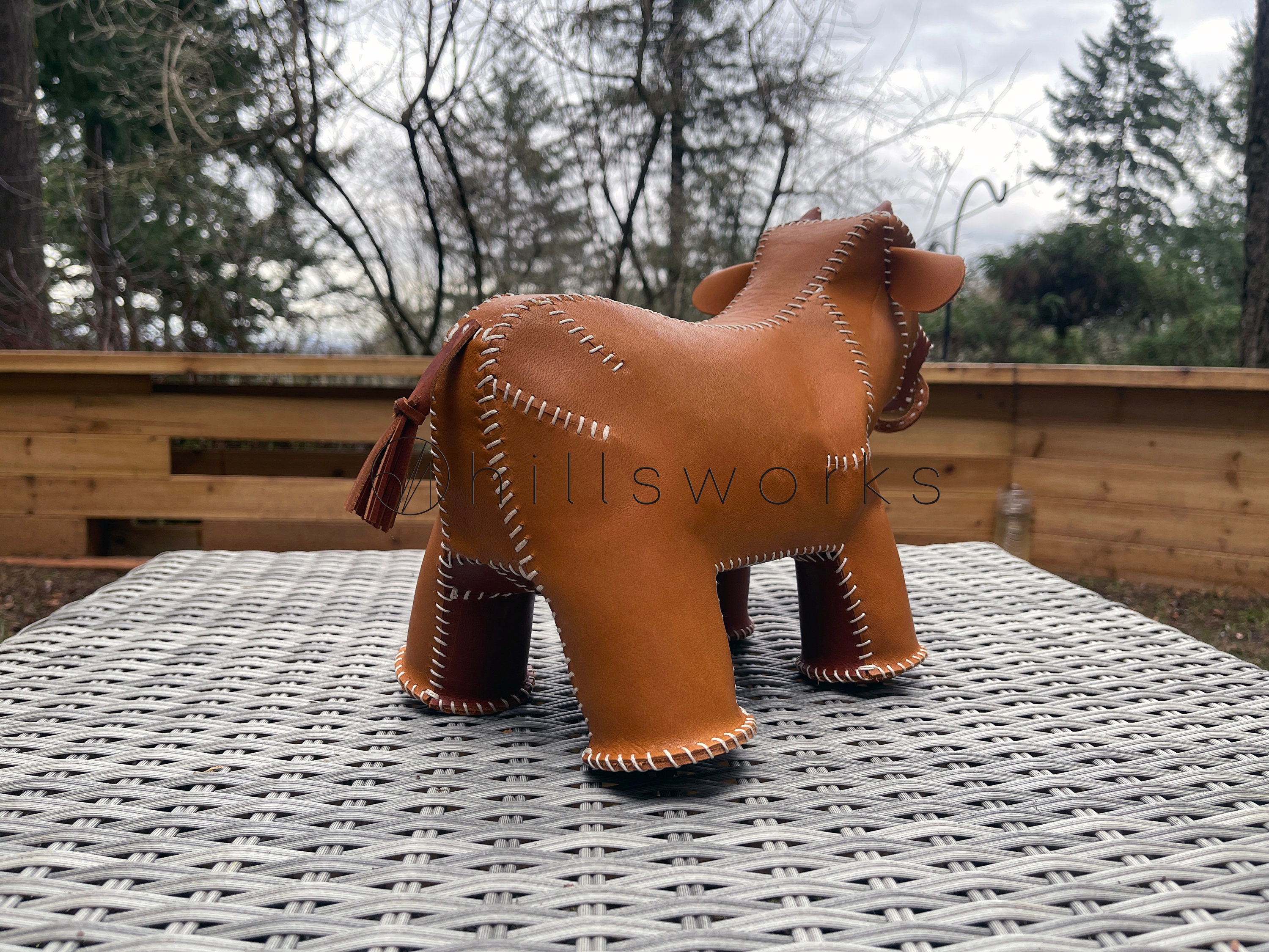 Handmade Leather Cow Pattern-pdf File-leather Craft PDF-PDF Template ...